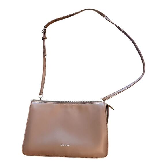 Matt & Nat | Bags | Matt Nat Brown Vegan Leather Crossbody Bag Purse ...